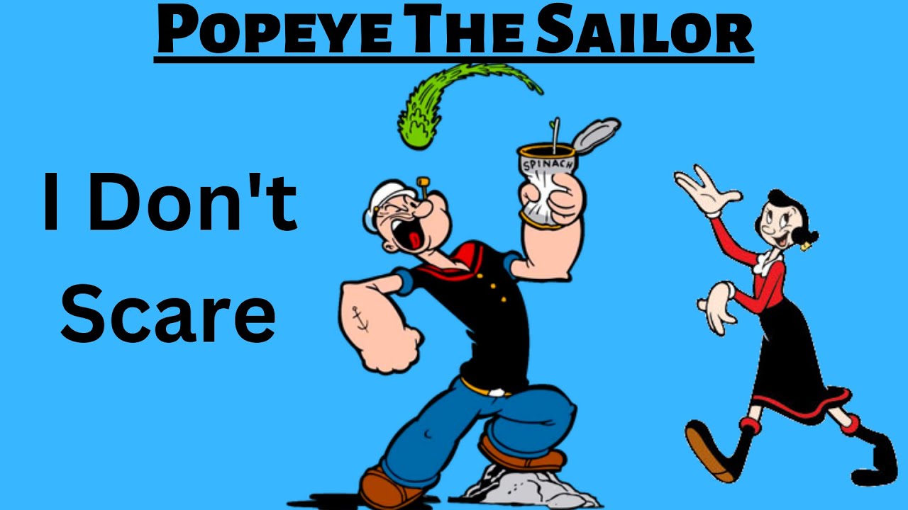 Popeye The Sailor I Don't Scare | Original Classic Cartoon Episode ...