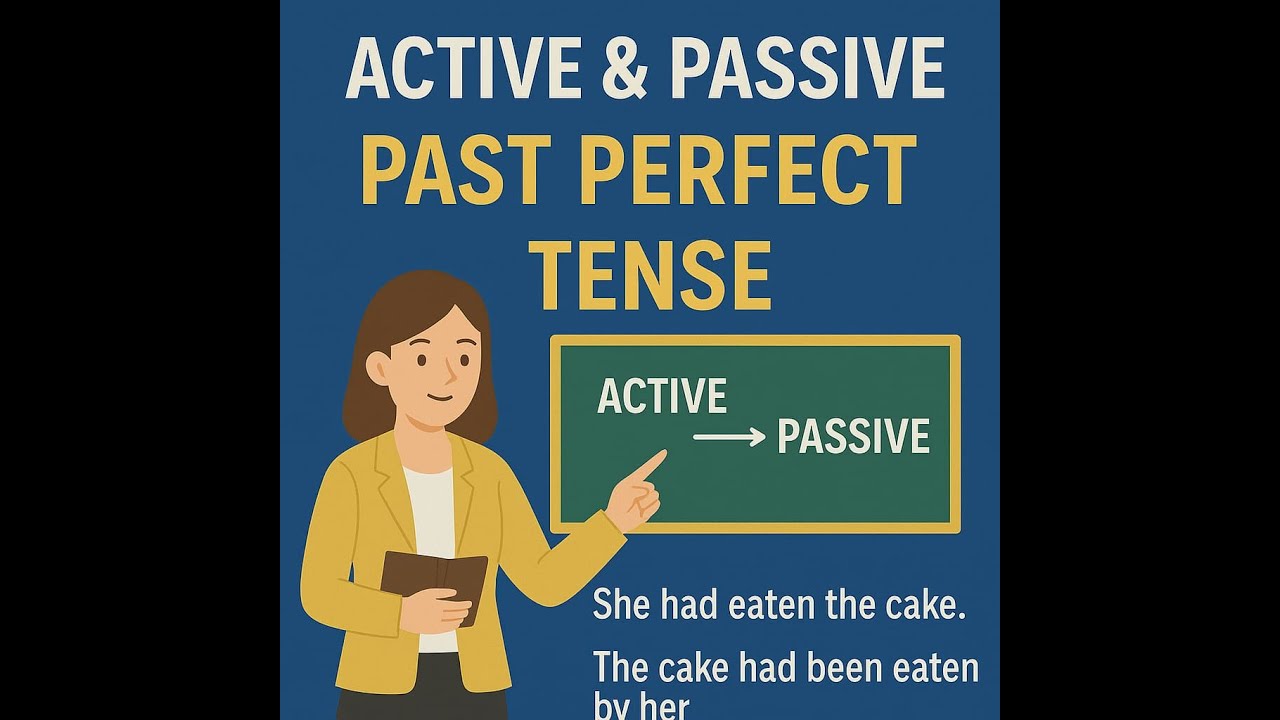 Past Perfect Tense in Active and Passive Voice | English Grammar Made ...