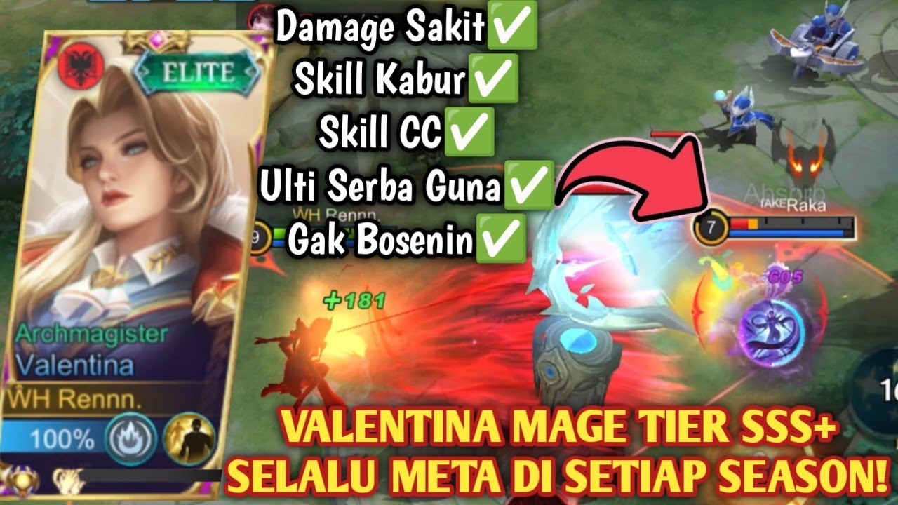 VALENTINA MAGE SELALU META DI SETIAP SEASON! BISA DI PICK DI SETIAP ...