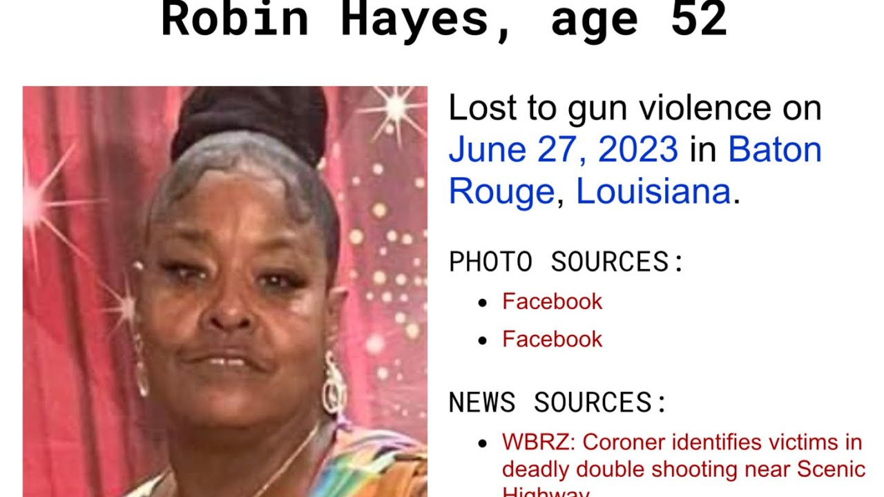 ROBIN HAYES 52 & JOSEPH PROFIT 48 SHOT DEAD IN SHOOTING NEAR SCENIC HWY ...