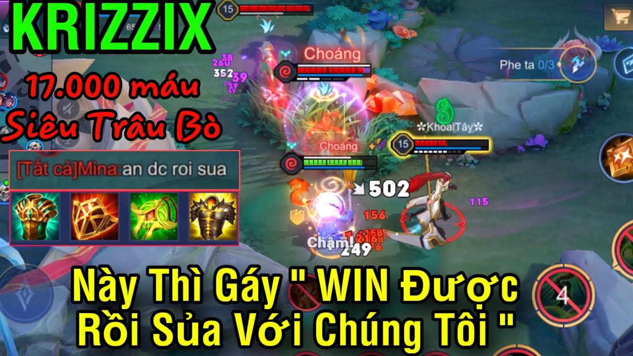 KRIZZIX Liên Quân || Đồ và Ngọc Siêu Siêu Trâu Bò Trừng Trị Kẻ Gáy KHét ...