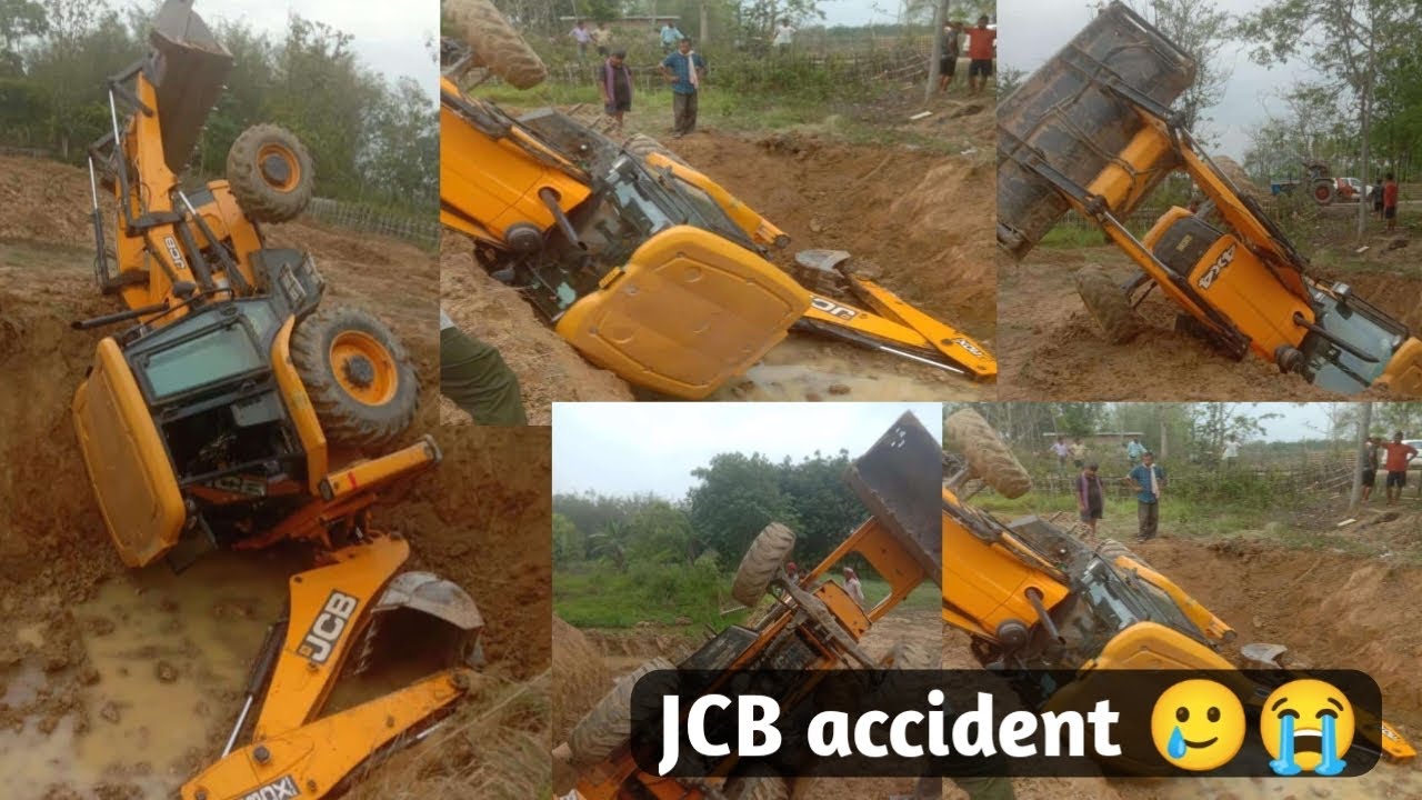 JCB machine accident 🥲 || JCB single machine Duty || 🤔 - YouTube