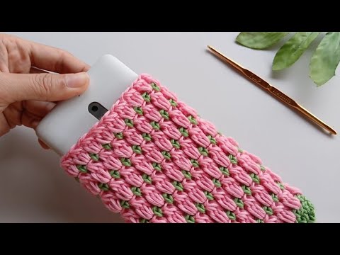 Wonderful idea💡 Crochet phone bag tutorial - Step by Step 🌷🌷 - YouTube