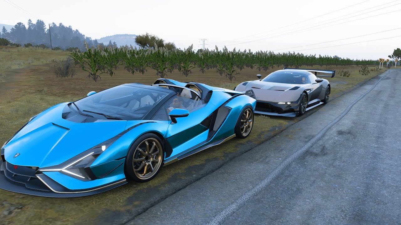 Lamborghini Sián Roadster/Aston Martin Vulcan Convoy - Forza Horizon 5 ...