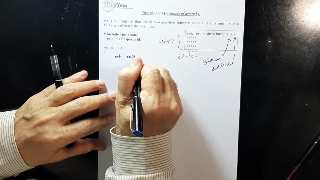 02 C++ Programming Nested Loops rectangle of asterisks - YouTube