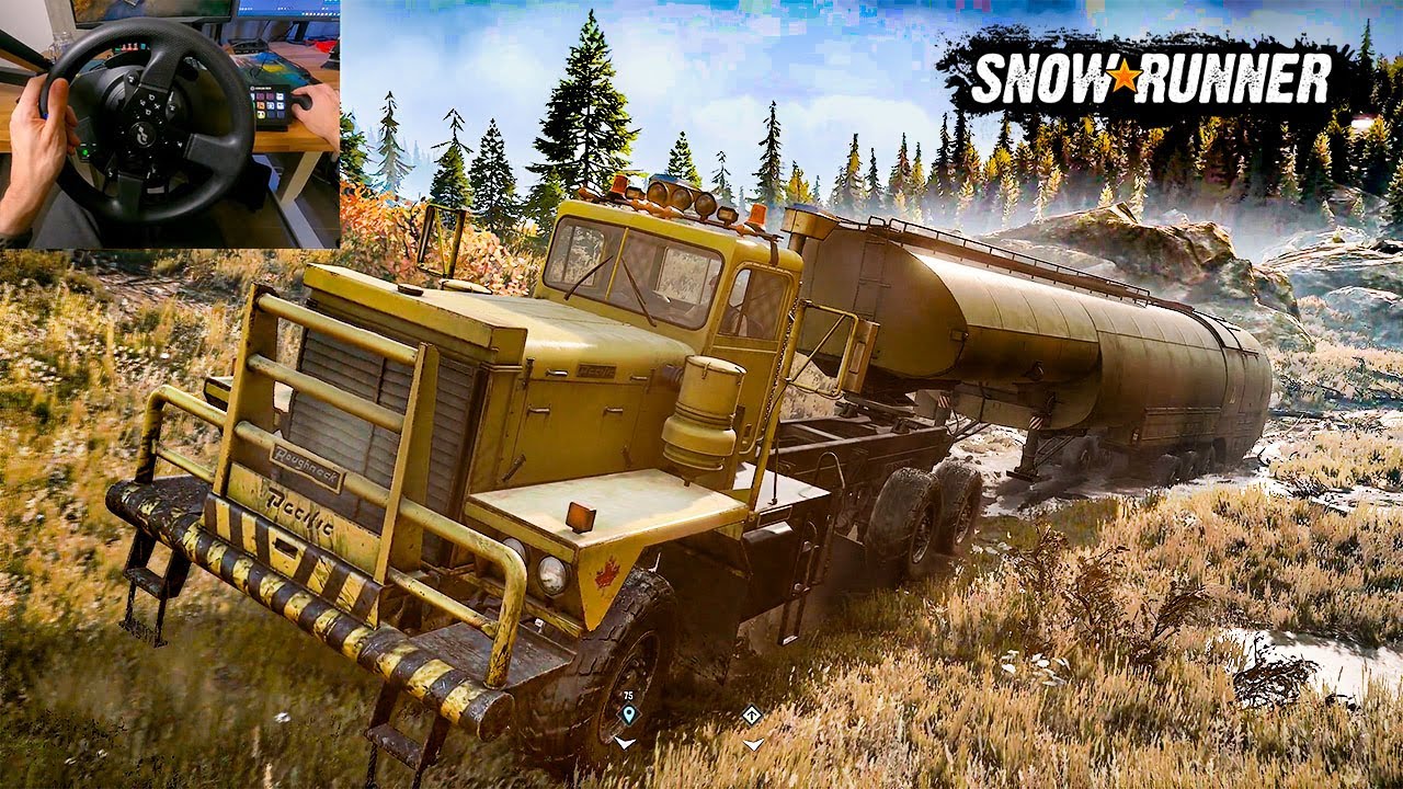 🚧 Livraison d'une GROSSE CITERNE à carburant (SnowRunner) - YouTube