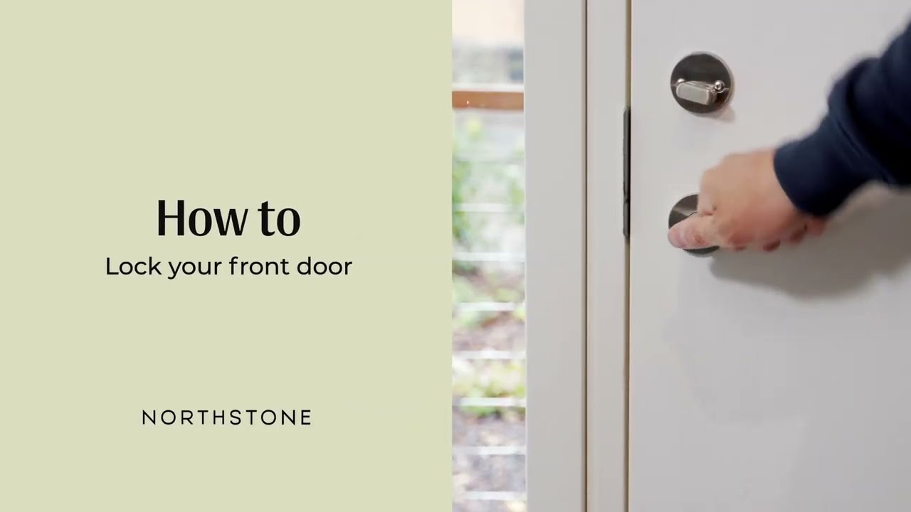 How To: Lock your front door - YouTube