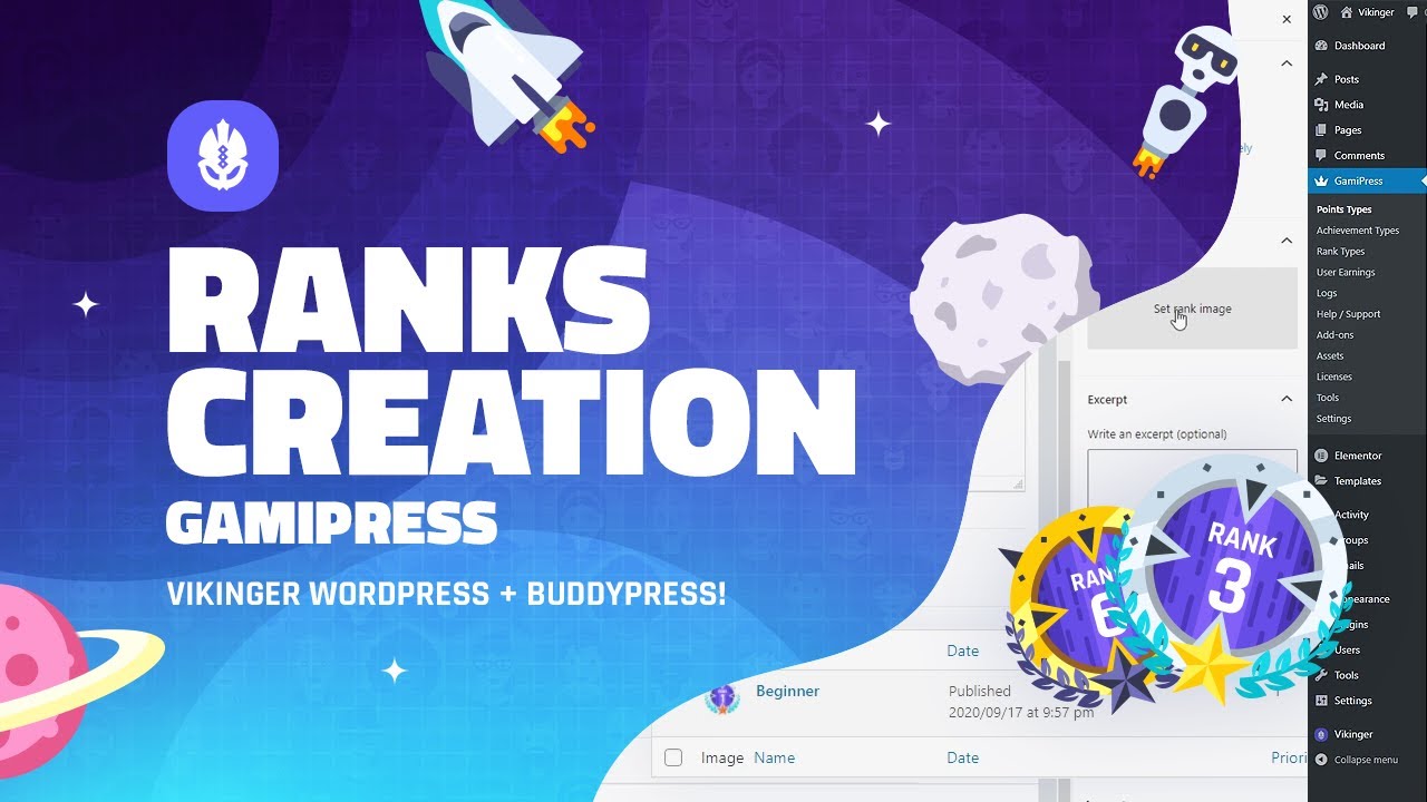 Ranks Creation - GamiPress - Vikinger - WordPress & BuddyPress Social ...