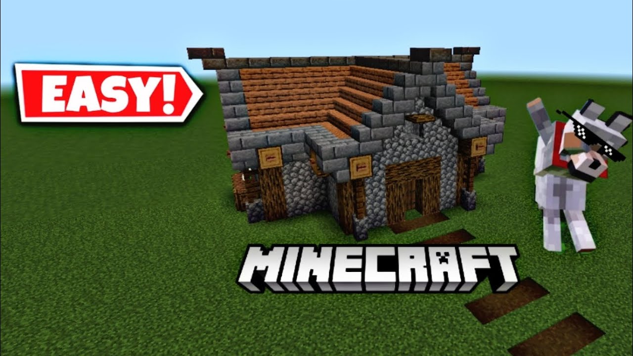 Minecraft: How to Build a small survival wooden house: tutorial - YouTube