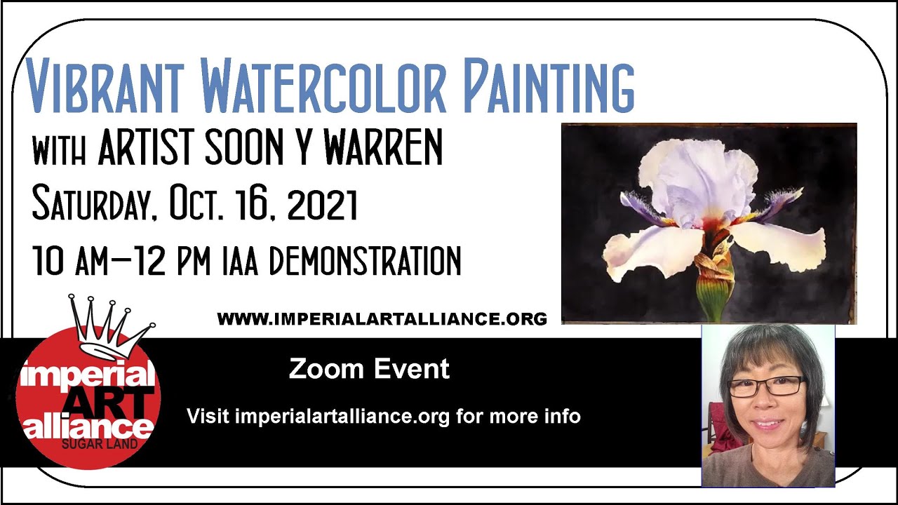 Soon Y. Warren Watercolor Demo October 2021 - YouTube