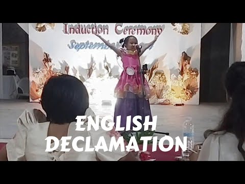 ENGLISH DECLAMATION #LiteraryMusicalContest #trendingvideo #declamation ...