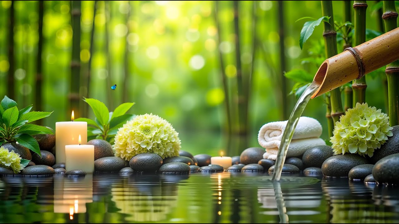 Meditation Music with Water Sounds 🌿 Relaxing Sleep Music for Stress ...