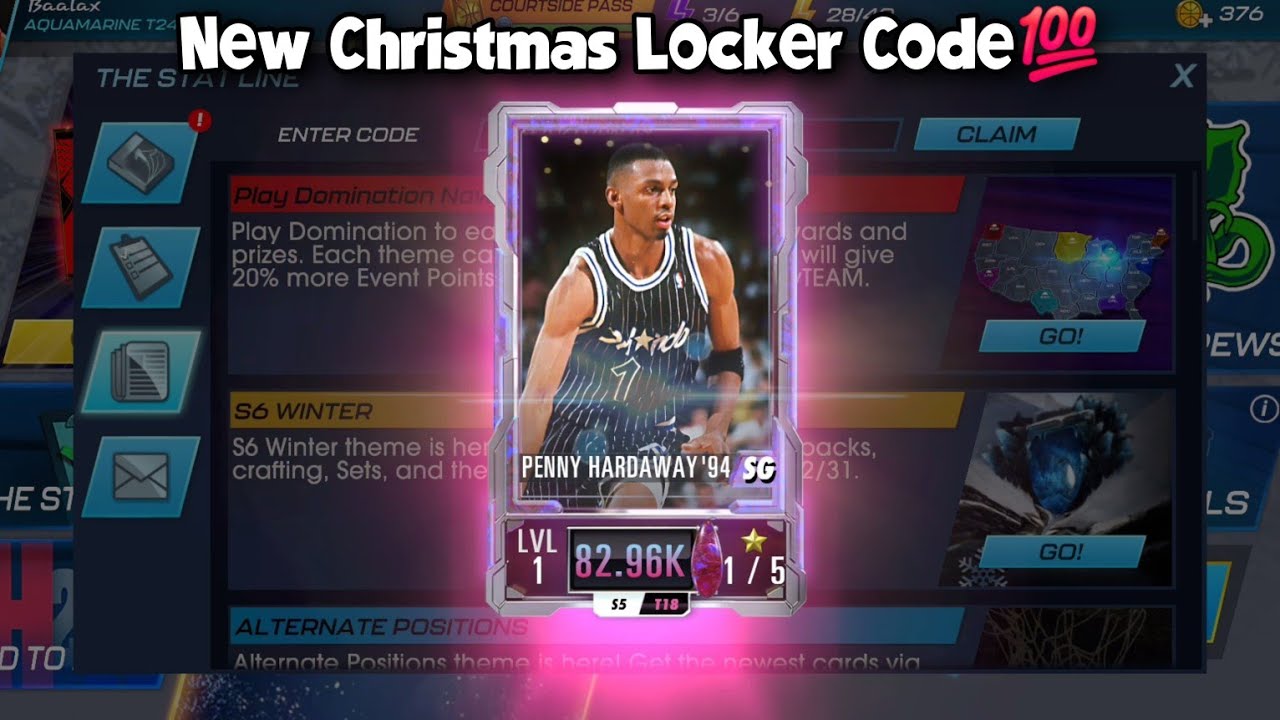 Claim New Penny Hardaway Locker Code NBA 2k Mobile... - YouTube
