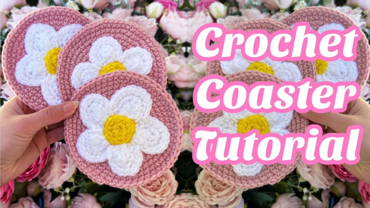 Crochet Flower Coaster Tutorial | Beginner Friendly Crochet Step-by-Step - YouTube