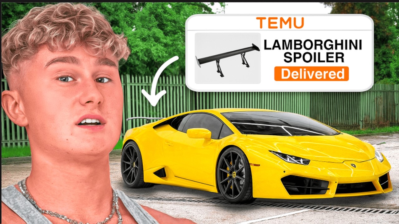 Upgrading My Lamborghini ONLY Using TEMU PRODUCTS! - YouTube