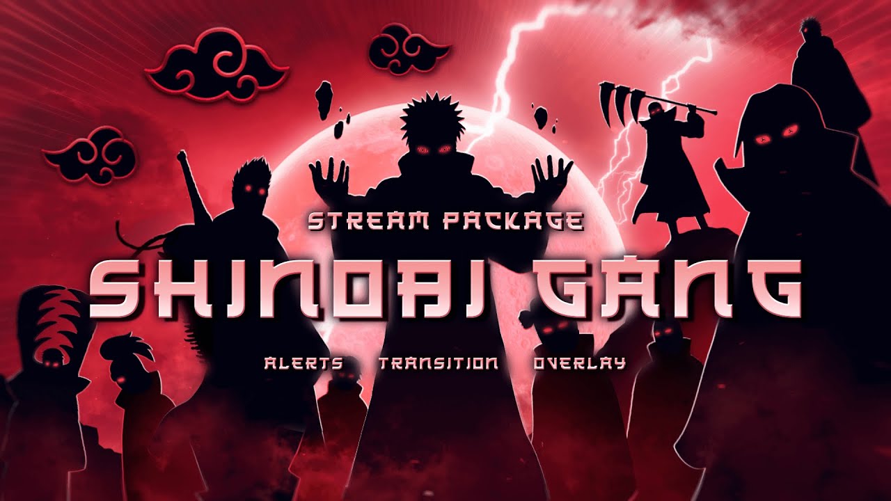 Shinobi Gang Twitch Overlay and Alerts Stream Package for OBS - YouTube