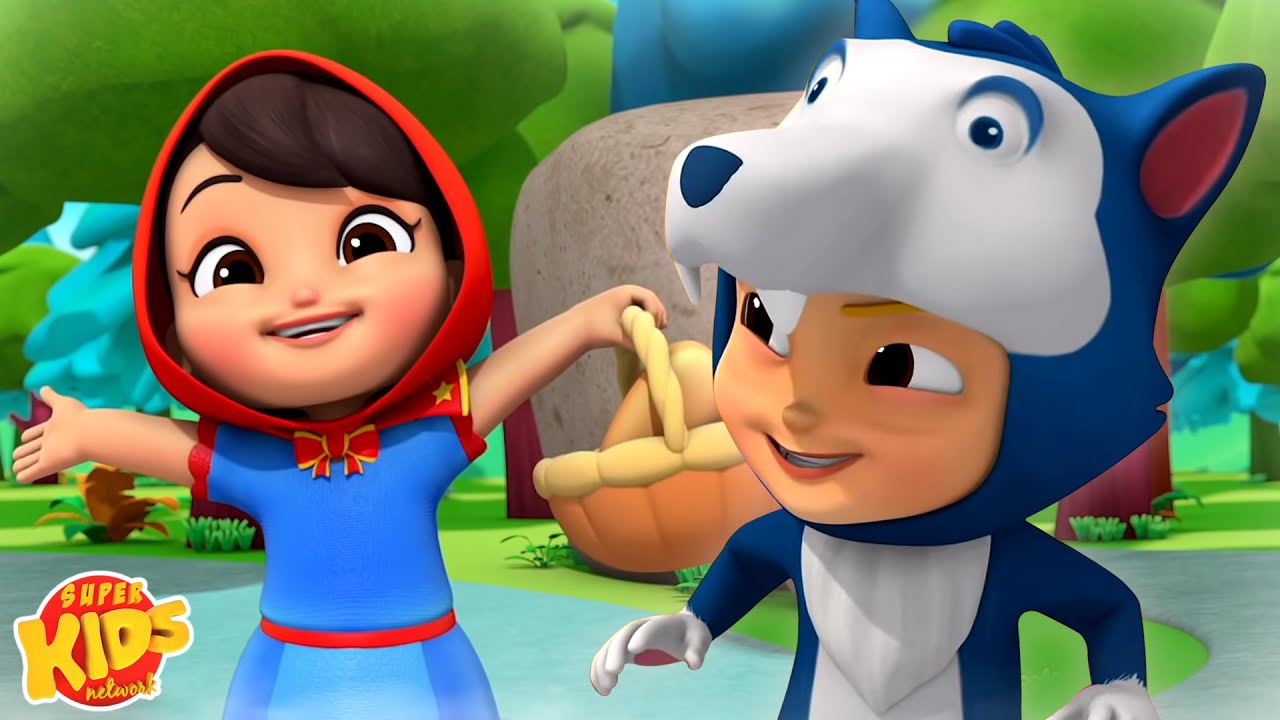 Little Red Riding Hood Story | Bedtime Stories | Pretend Play Song ...