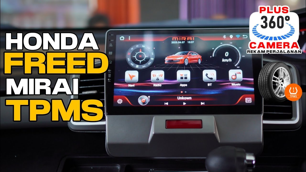 HONDA FREED HEADUNIT MIRAI TPMS SENSOR PLUS CAMERA 360 BIKIN MAKIN ...