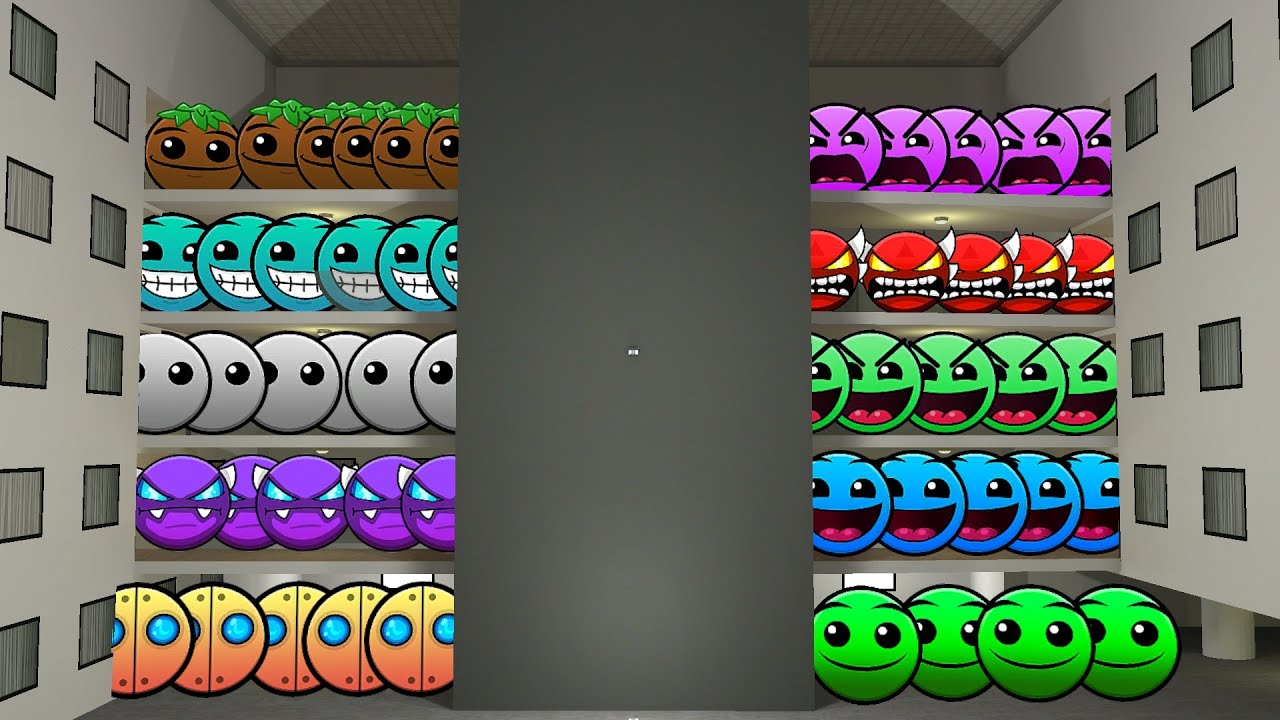 All Geometry Dash And Lobotomy Dash Emojis Nextbot Gmod pt2 - YouTube