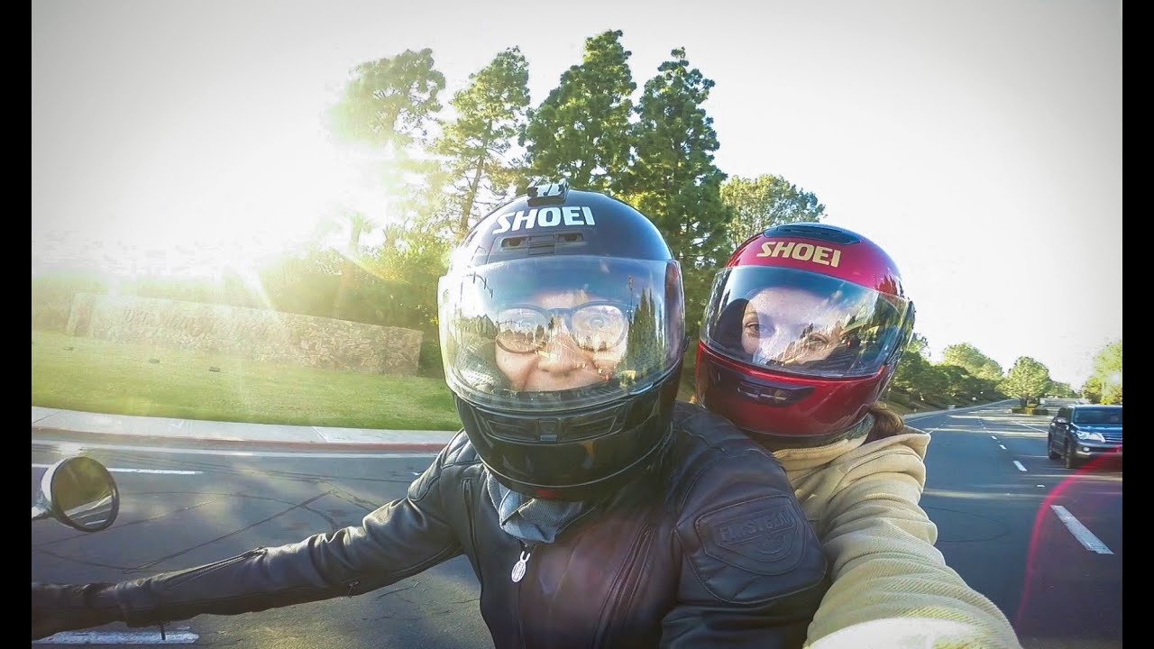 Couple's Two-up Ride: vintage Honda CB750F (1982) motorcycle through ...