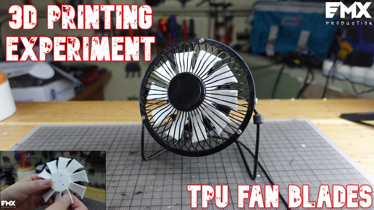 3d Printing Experiment Fan Blades With TPU - YouTube