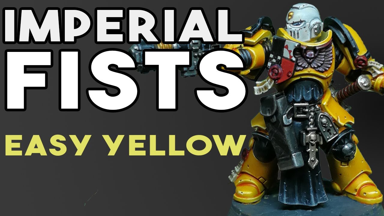 EASY Yellow : Warhammer 40k Imperial Fist Armour - YouTube
