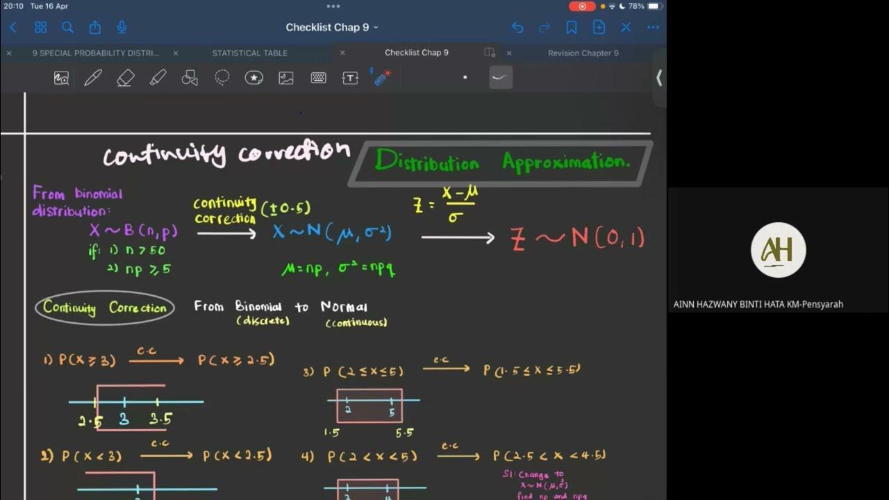 Revision Chapter 9 Special Probability Distribution SM025 23/24 - YouTube