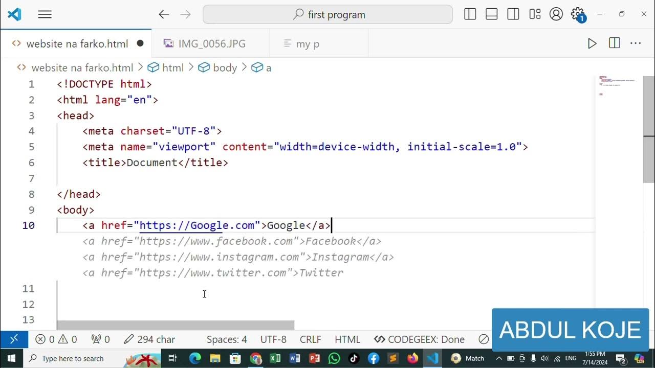 Bayani_Akan_Title_Link_Programming_Coding_Html 08(720p)mp4 - YouTube