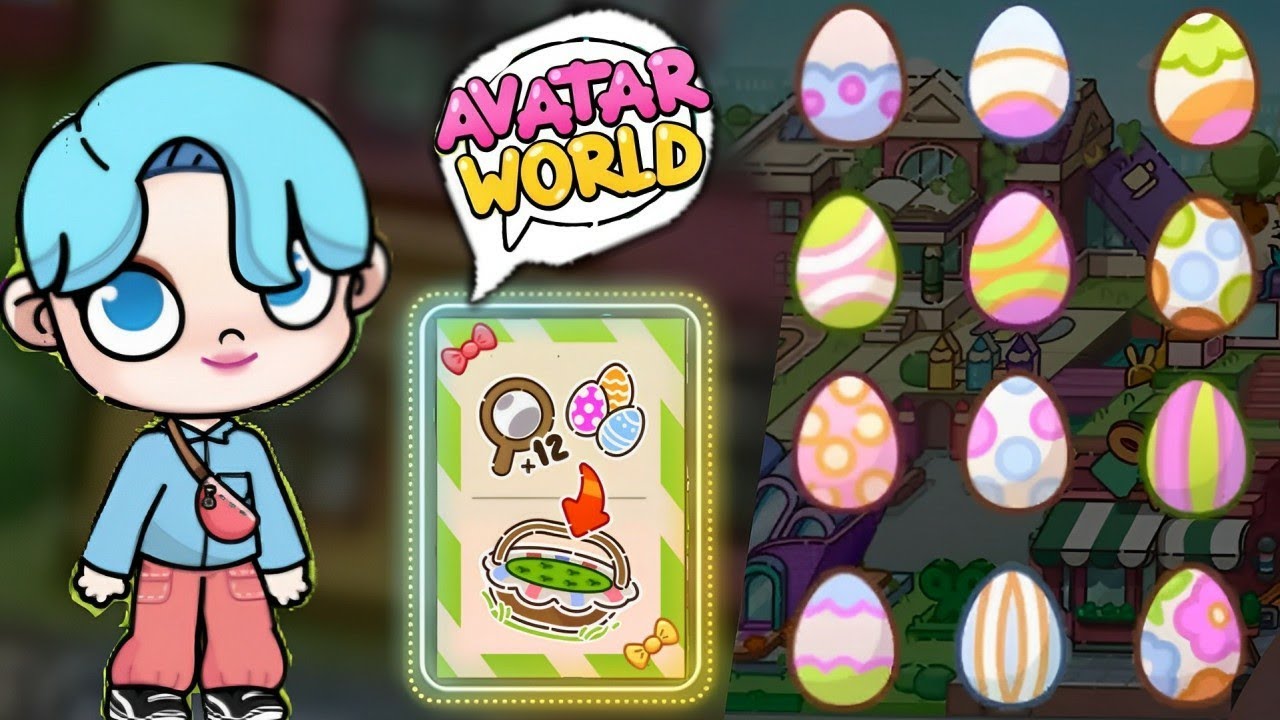 ALL🆕 NEW EASTER 🥚EGG🥚 HUNT SECRETS🤩 in AVATAR WORLD AVATAR WORLD NEW ...