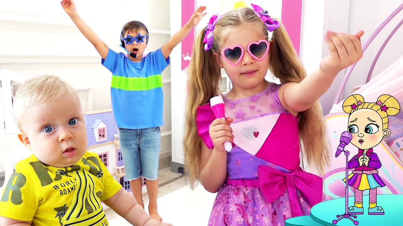 Diana e Roma ajudam a boneca a revelar talento, desenho animado - YouTube