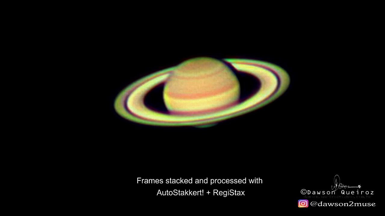 Saturn with 300 mm telescope (26 may 2020, 03:00) - YouTube