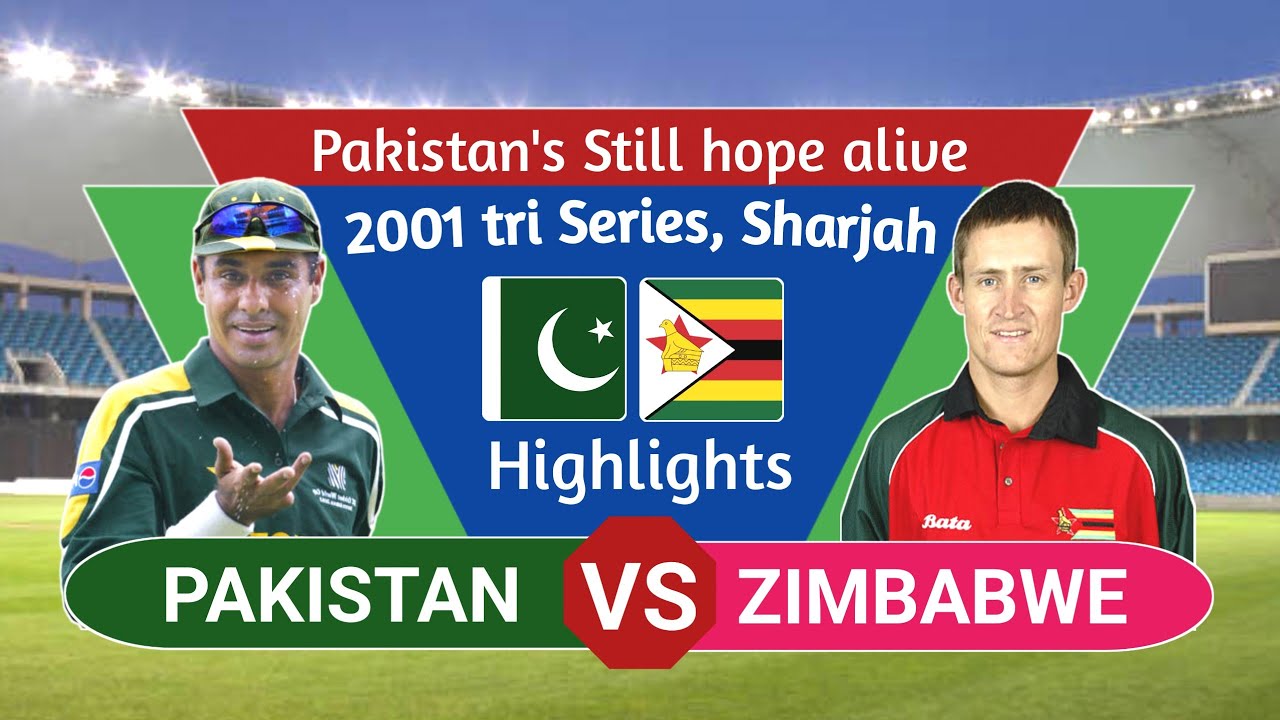 Pakistan's Still hope alive | Zimbabwe and Pakistan | 2001 ...