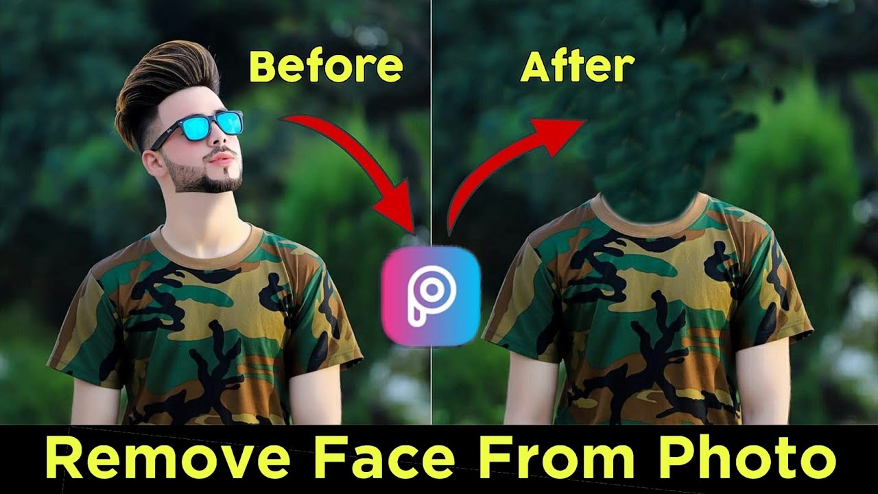 How to Remove Face From Photo in Picsart | Photo se Face Kaise Remove ...