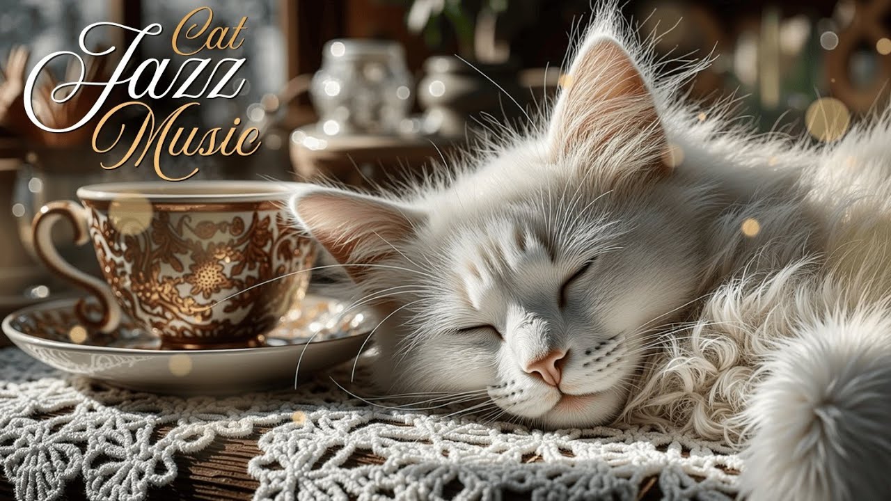 Instrumental Cafe Jazz - Cat Jazz Music for Calm Study, Work & Peaceful ...