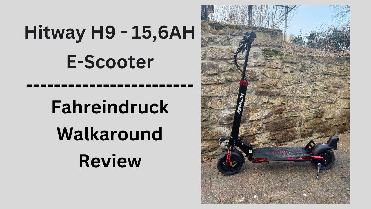 Hitway H9 - E Scooter Review - Deutsch - YouTube