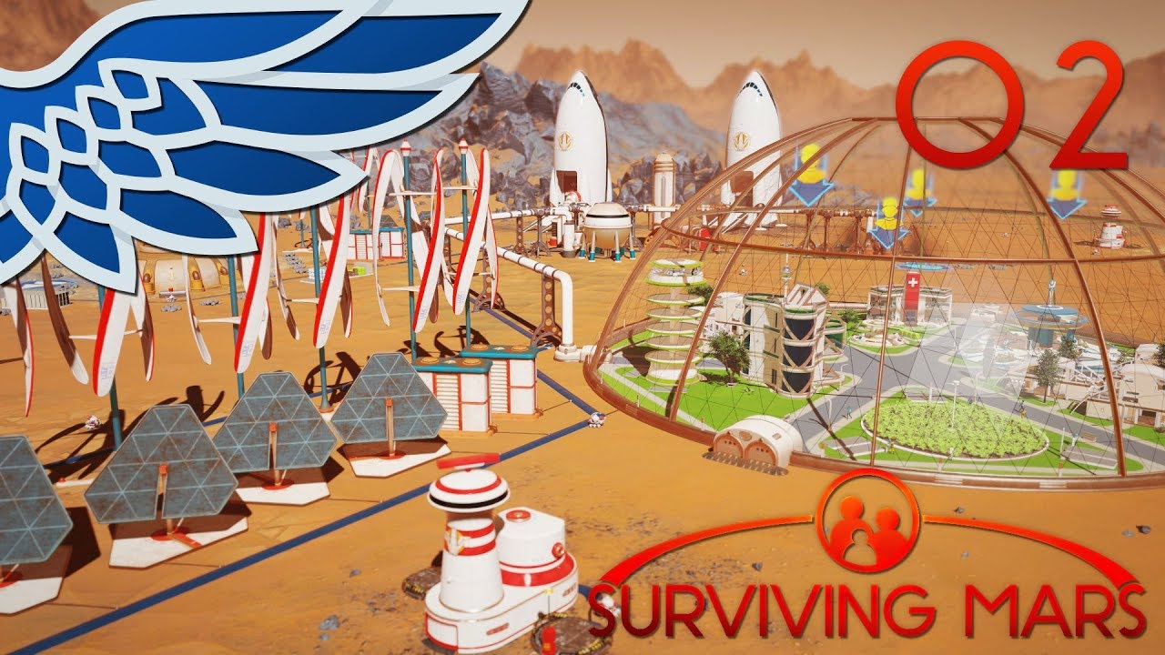 SURVIVING MARS | COLONY DOME PART 02 - ELON MUSK SPACEX Let's Play ...