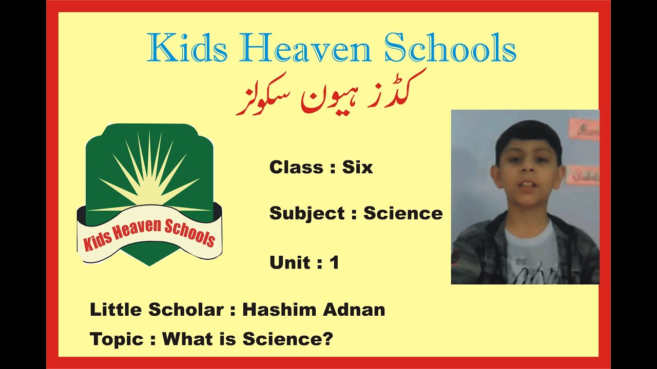 Hashim Adnan Class Six Describing What Is Science... - YouTube