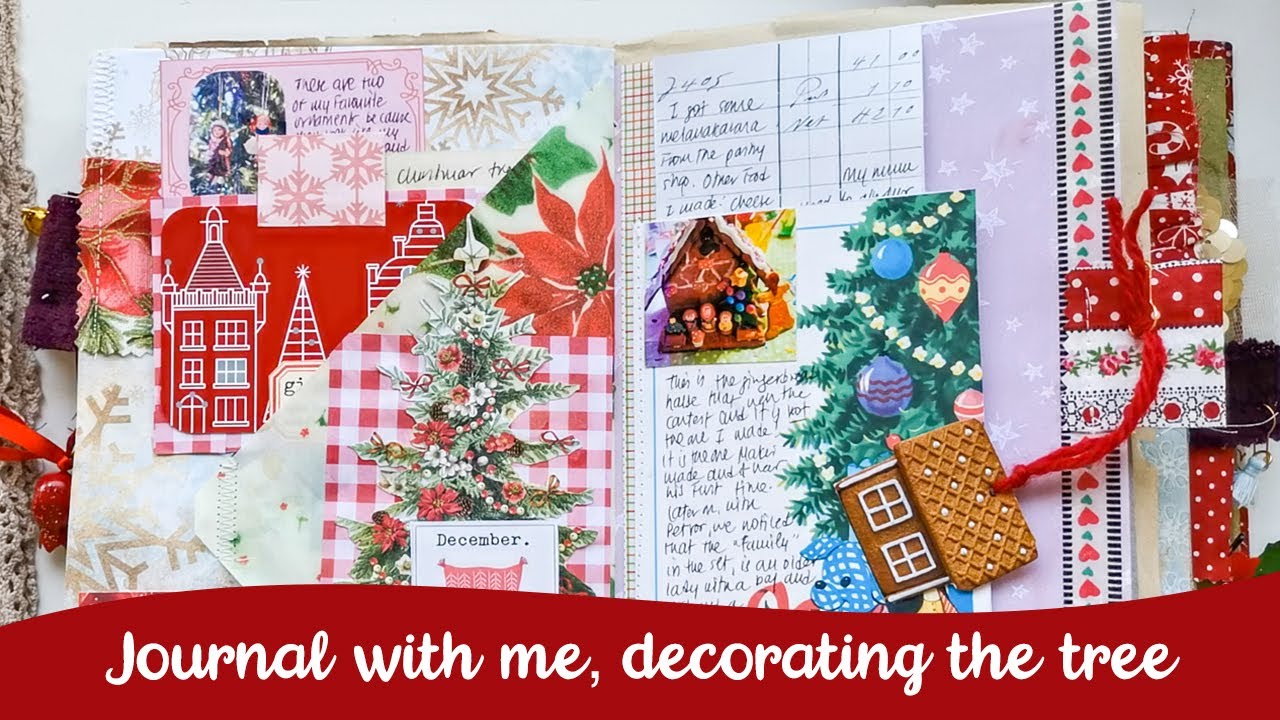 Journal with me - decorating the tree - YouTube