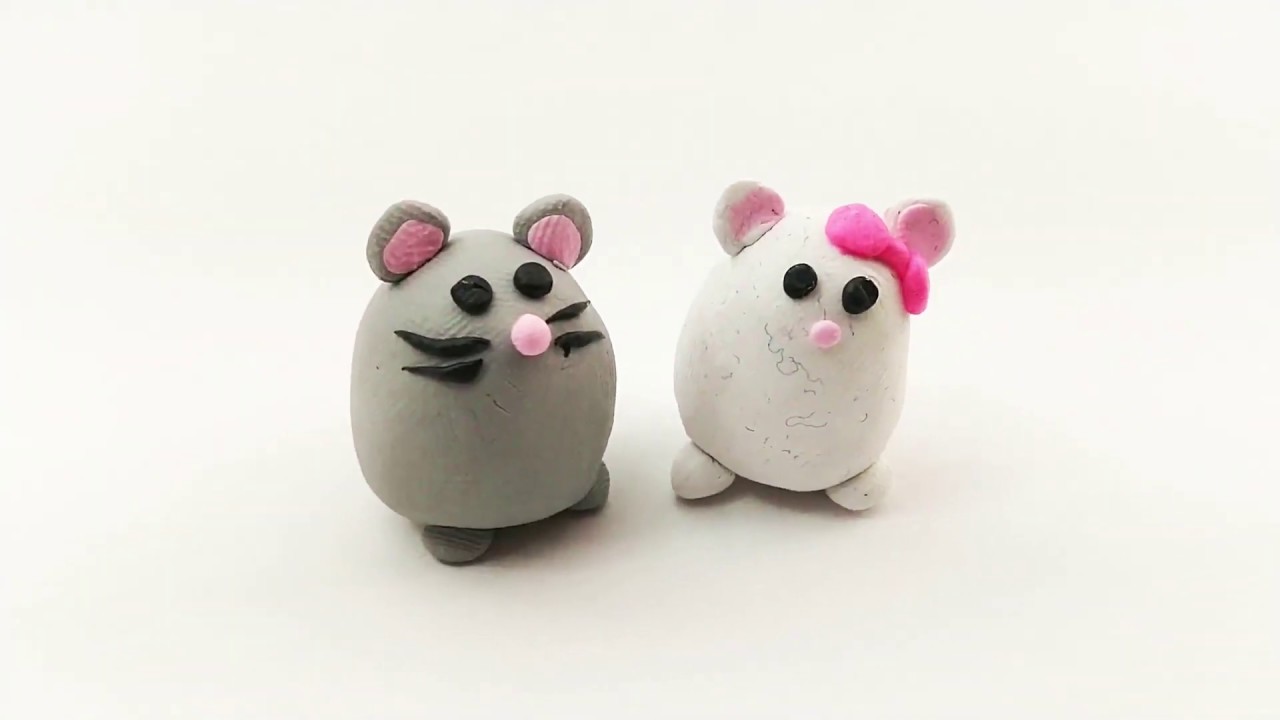 Making Lunar New Year rats with polymer clay - YouTube