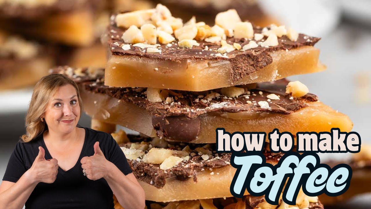 Perfect EASY Toffee HOMEMADE with this simple trick! - YouTube