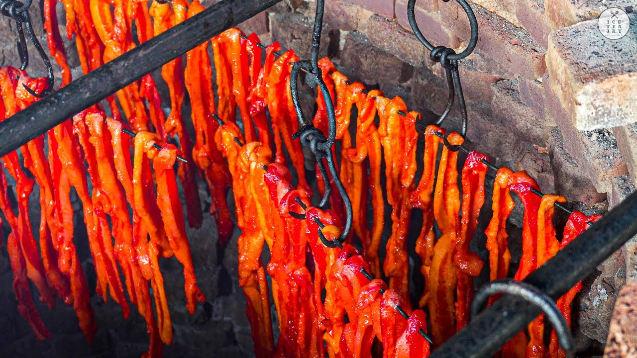 Amazing ! Making Crispy Pork Belly and Char Siu Pork in Giant Brick ...