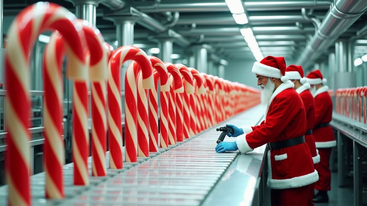 Inside a Modern Candy Cane Factory: From Raw Sugar to Festive Christmas ...