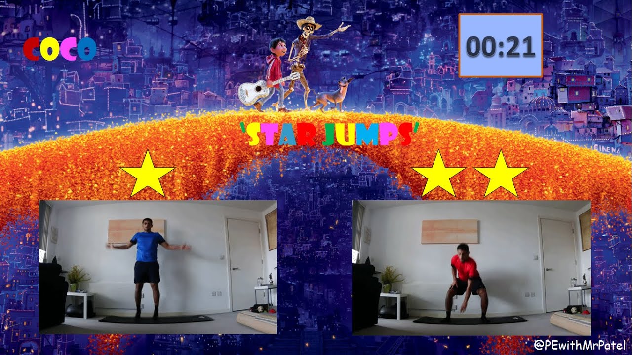 Disney Pixar Workout KS1 Workout Game Ages 5-7 PE at Home Gamification ...