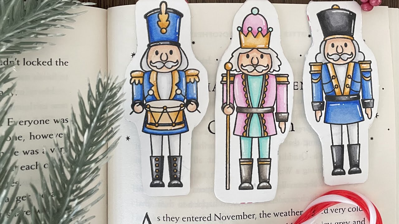 Creating fun Christmas Bookmarks - YouTube