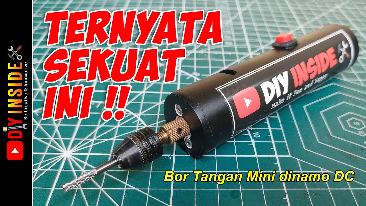 Cara membuat Bor Tangan Mini dari DINAMO DC 12 Volt #diy - YouTube
