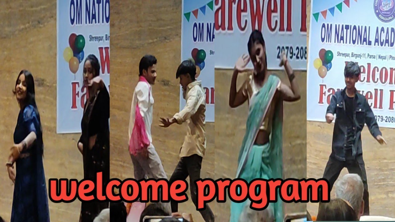 Welcome program in my college. - YouTube