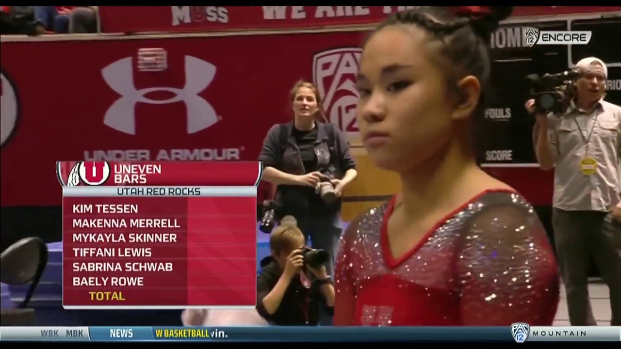 Kim Tessen (Utah) - Uneven Bars (9.8) - Michigan at Utah 2017 - YouTube