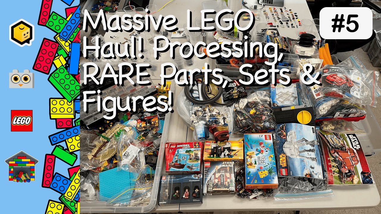 Massive LEGO Haul! Processing RARE parts, sets and figures! - Bricklink ...