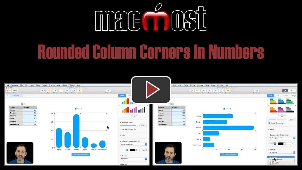 Rounded Column Corners In Numbers (#1689) - YouTube