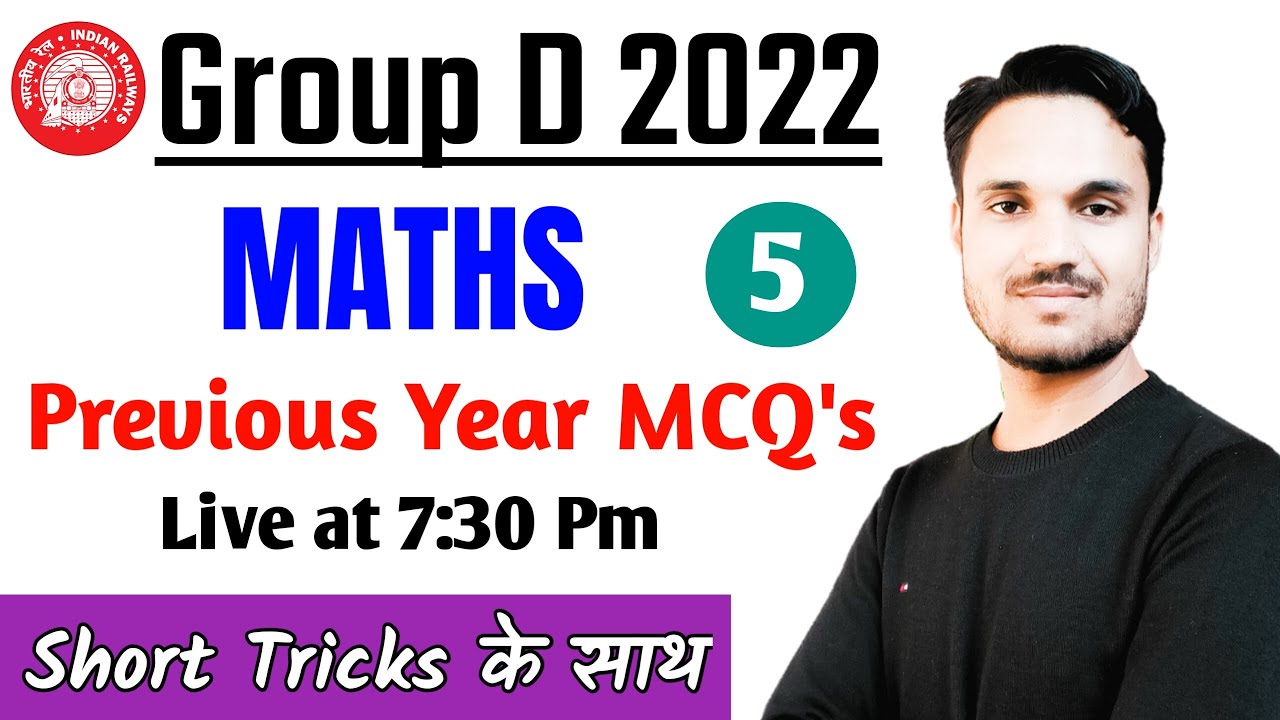 Group D Maths Live Classes || Maths for RRB Group D & NTPC || Maths ...